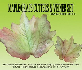 MAPLE / GRAPE LEAF GUMPASTE CUTTER SET – petalcraftsusa.com
